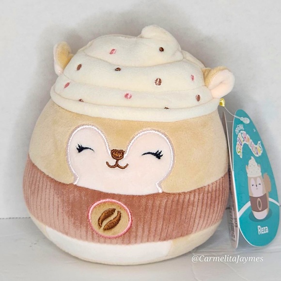 Squishmallows | Toys | Reza Latte Squirrel Sweet Squad Original ...